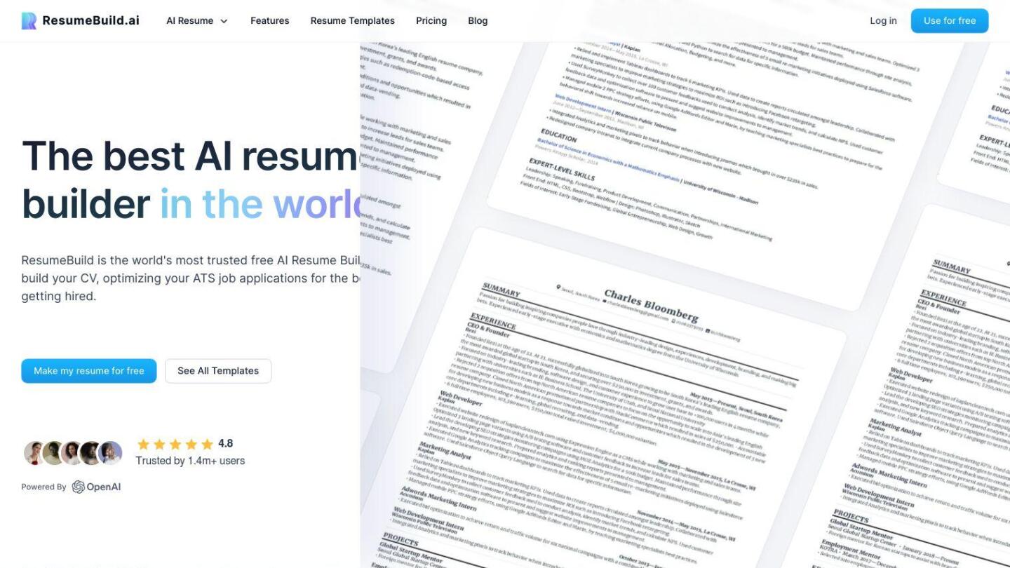 ResumeBuild - Vectorlens ResumeBuild - Vectorlens